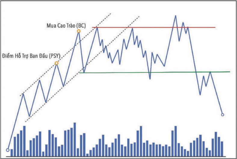 Phương Pháp Wyckoff cùng người mới: Nhận diện sự kiện mua/ bán cao trào ...